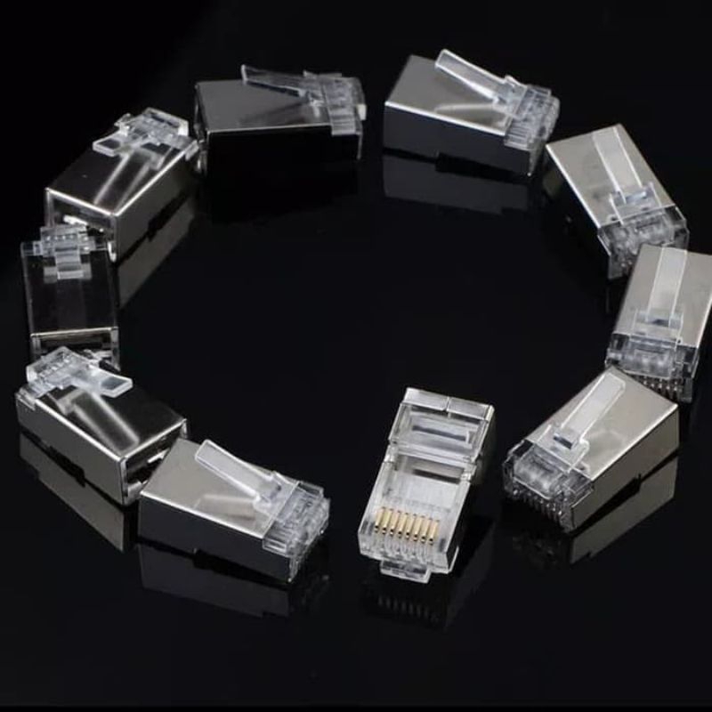 Jual KONEKTOR RJ45 AMP BESI ISI 50 PCS | Shopee Indonesia