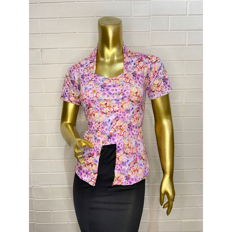 Jual KEBAYA KAOS JERSEY MOTIF BUNGA // KEBAYA BALI | Shopee Indonesia
