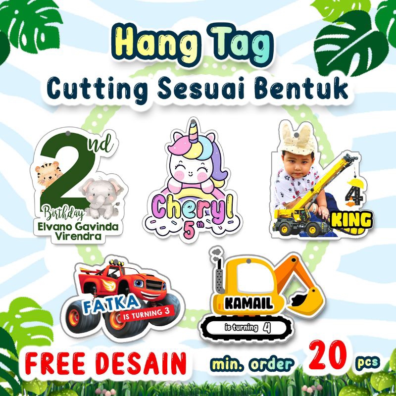 Jual STICKER & HANG TAG CUSTOM CUTTING SESUAI BENTUK | Shopee Indonesia