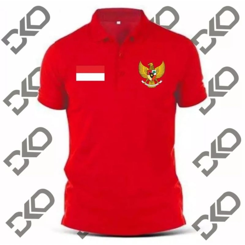 Jual BAJU POLO GARUDA INDONESIA SIMPEL BELAKANG POLOS | Shopee Indonesia