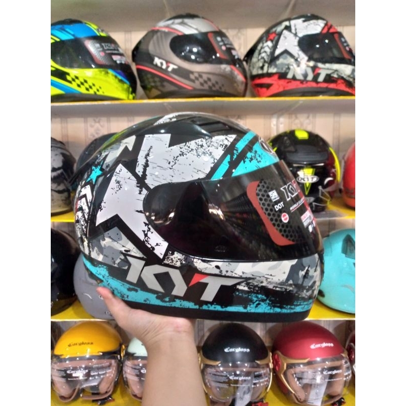 Jual HELM KYT FULLFACE MOTIF KEKINIAN | Shopee Indonesia