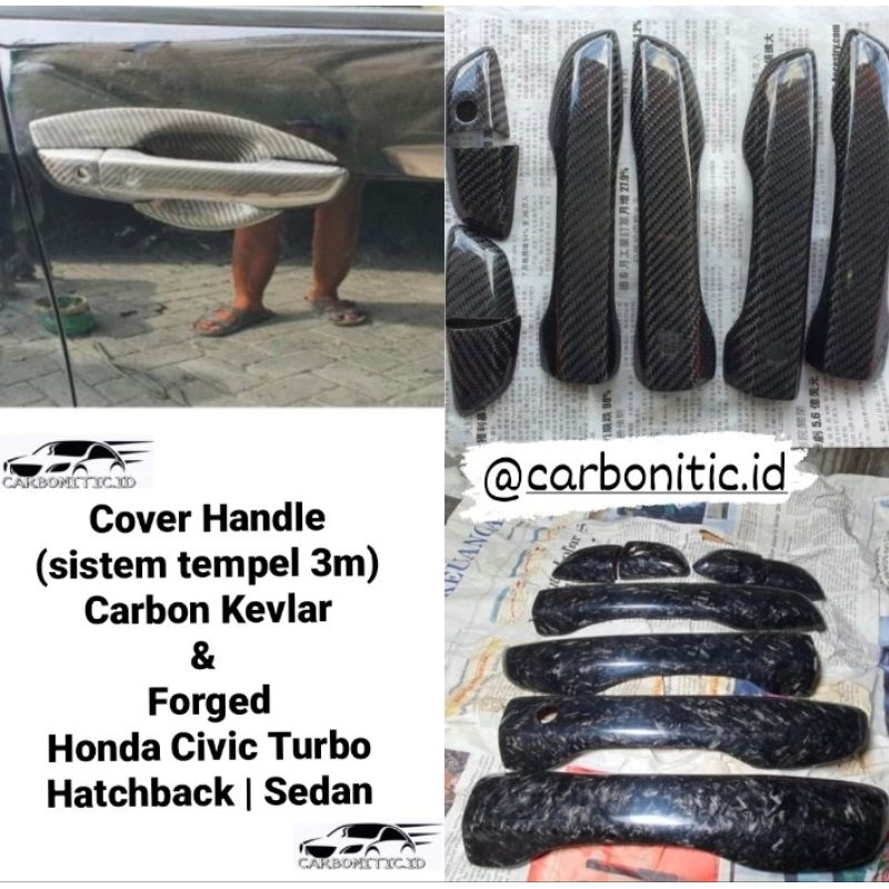 Jual Cover Handle Sistem Tempel 3m Honda Civic Turbo Hatchback & Sedan ...
