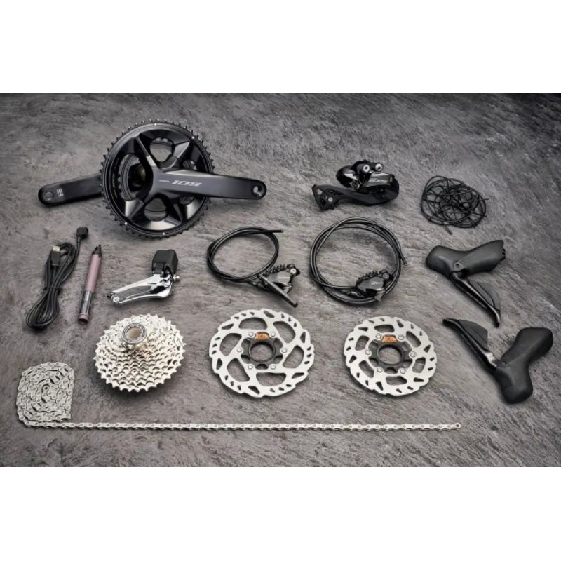 Jual Grupset groupset GS shimano 105 DI2 12 speed grup set | Shopee ...
