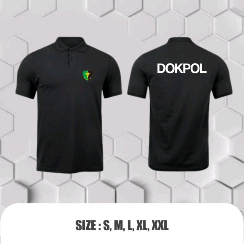 Jual BAJU POLO BERKERAH DOKPOL INDONESIA LOGO DEPAN BELAKANG | Shopee ...