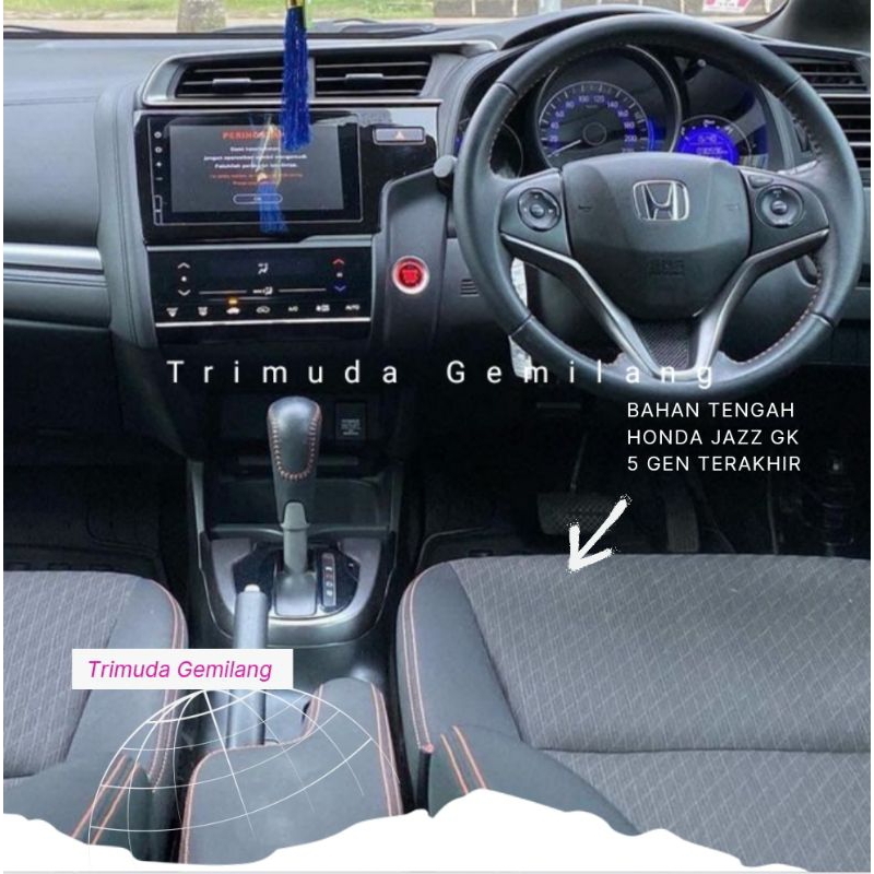 Jual Bahan Kain Jok Mobil Honda Jazz GK 5 Generasi Terakhir (Honda Jazz ...