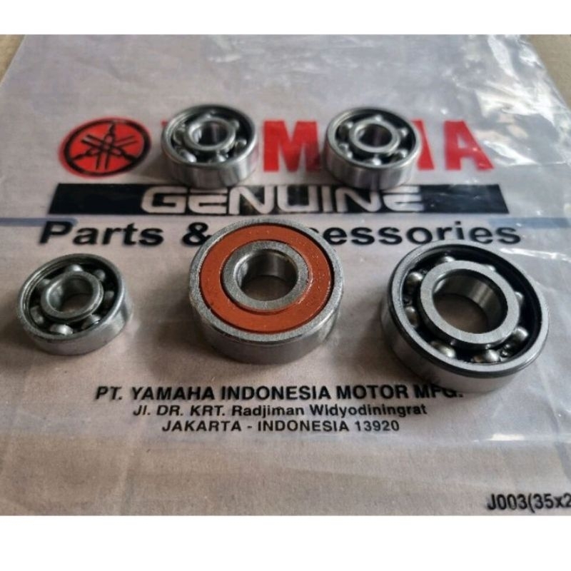 Jual Bearing/ Laker CVT full set isi 5 pcs Yamaha Mio M3, Mio Z, Soul ...