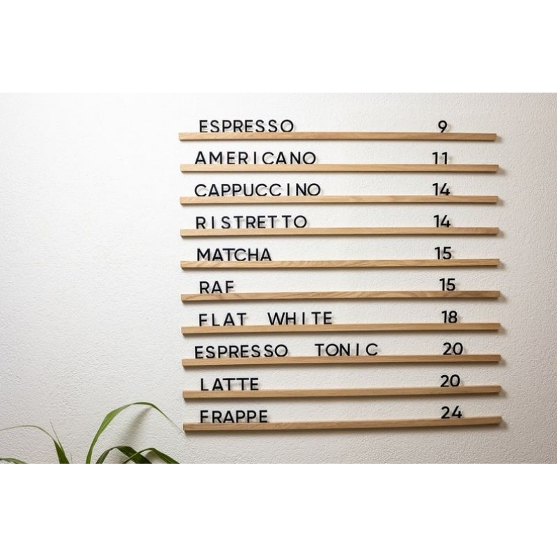 Jual Letter Board - menu board - daftar menu cafe dinding | Shopee ...
