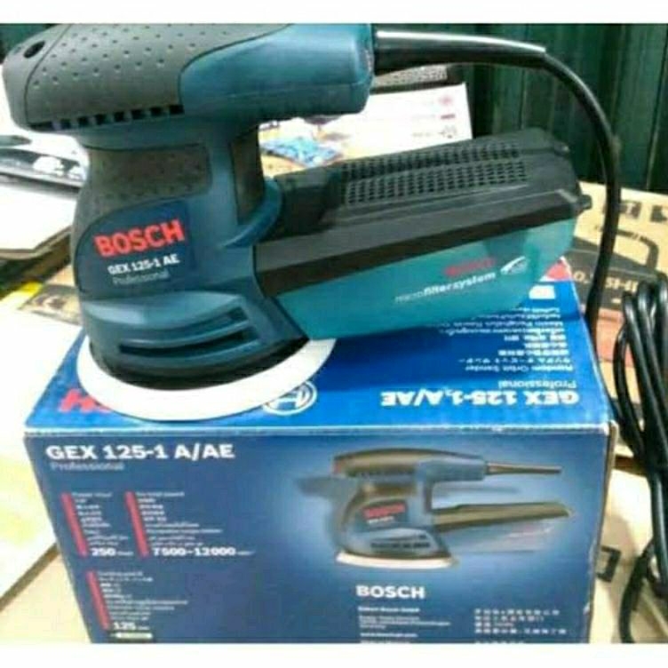 Jual Bosch Mesin Amplas Bulat GEX 125-1 AE Orbital Sander | Shopee Indonesia