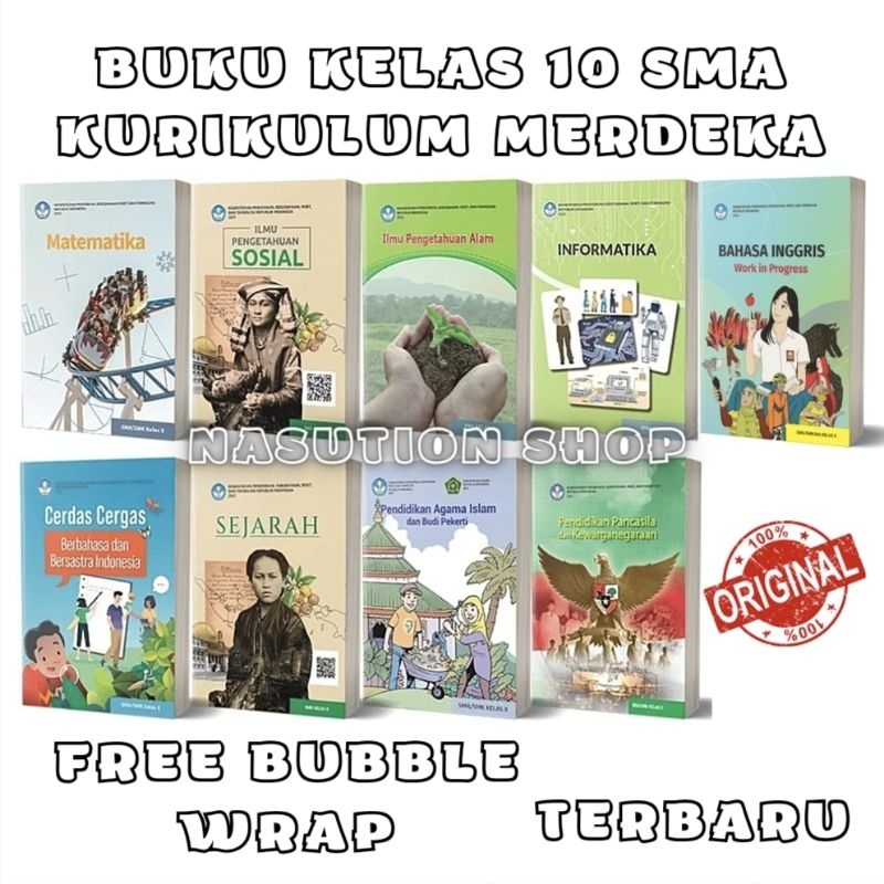Jual BUKU KURIKULUM MERDEKA KELAS 10 / 1 X SMA / KURIKULUM PENGGERAK KEMENDIKBUD | Shopee Indonesia
