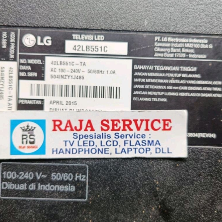 Jual mb tv LG 42LB551C LG42LB551C mainboard board motherboard mesin module | Shopee Indonesia