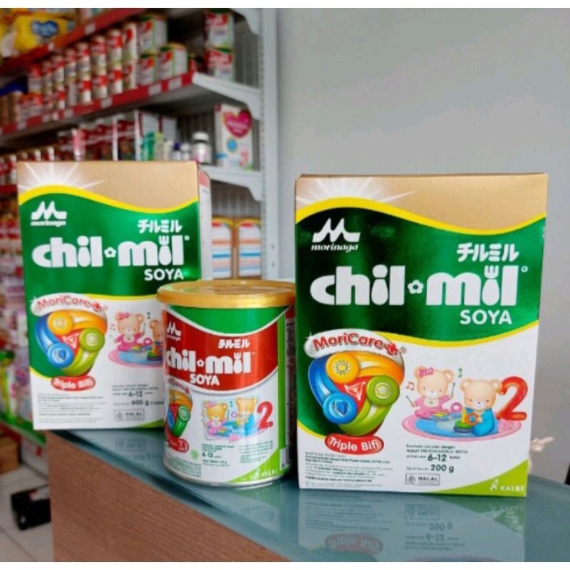 Jual CHIL MIL Soya Morinaga 400gr Susu Formula 6-12 bulan | Shopee ...