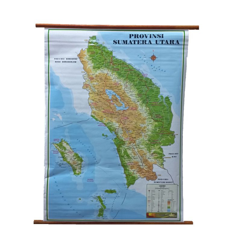 Jual Peta Provinsi Sumatera Utara Bingkai Dan Peta Provinsi Sumatera ...