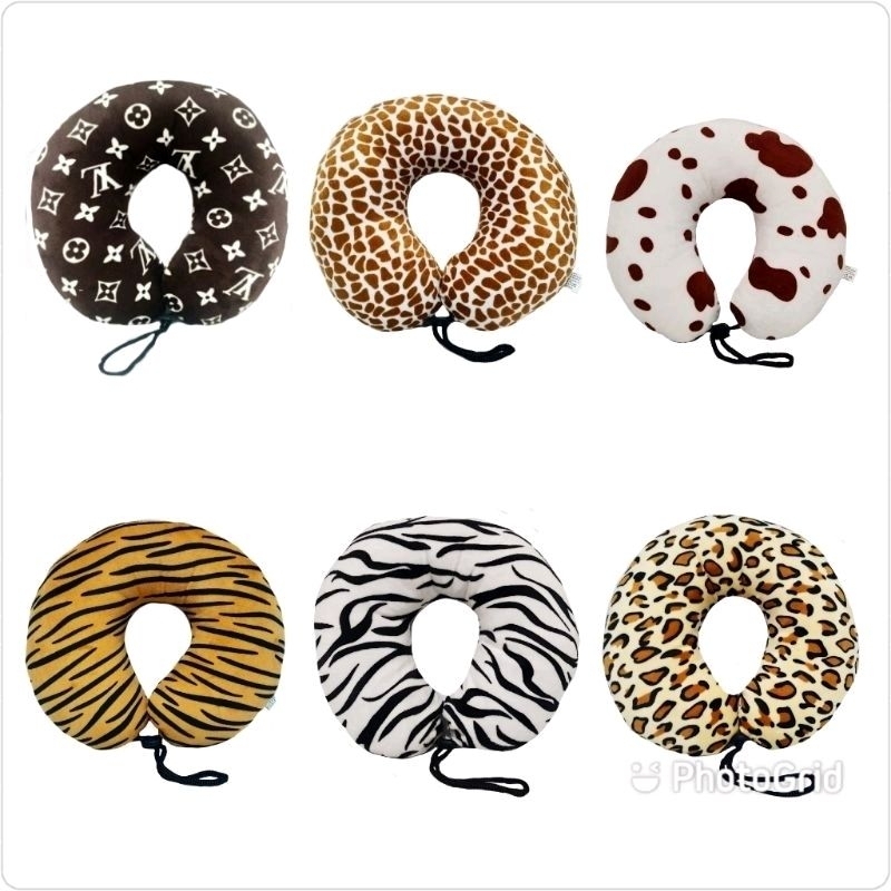 Jual Bantal Leher Karakter atau Travel Pillow untuk Dewasa + tali dan ...