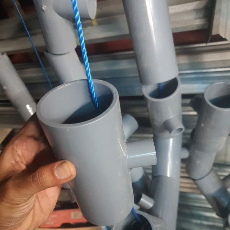Jual TEE TE OVER PIPA PVC POWER TEBAL (AW) UKURAN 1/2 3/4X1/2 3/4 1X1/2 ...