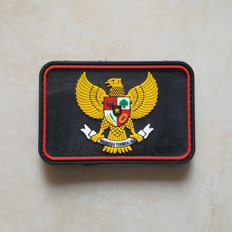 Jual patch rubber logo garuda indonesia - nkri - tempelan emblem karet ...