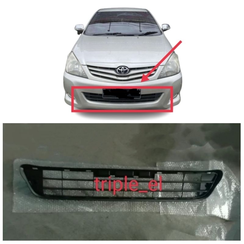 Jual RAM GRILL GRIL KISI LOWER BEMPER BUMPER DEPAN INNOVA 2008 2009 ...