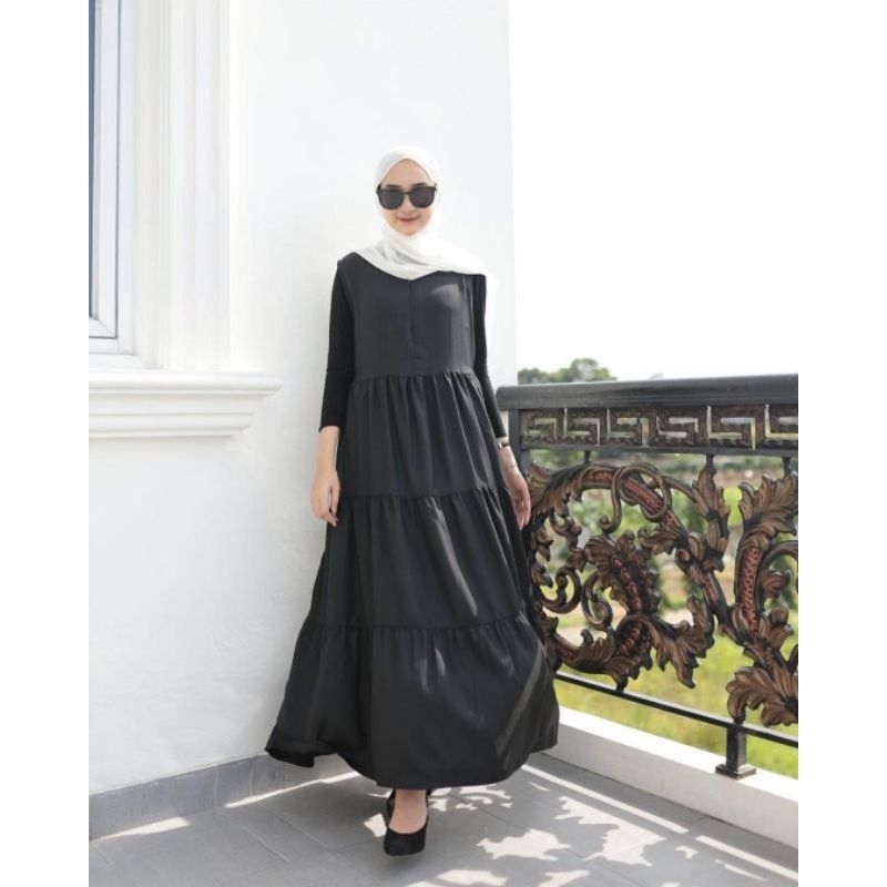Jual Inner Dress | Inner Dress Busui Maxi Rampel Tanpa Lengan Premium ...
