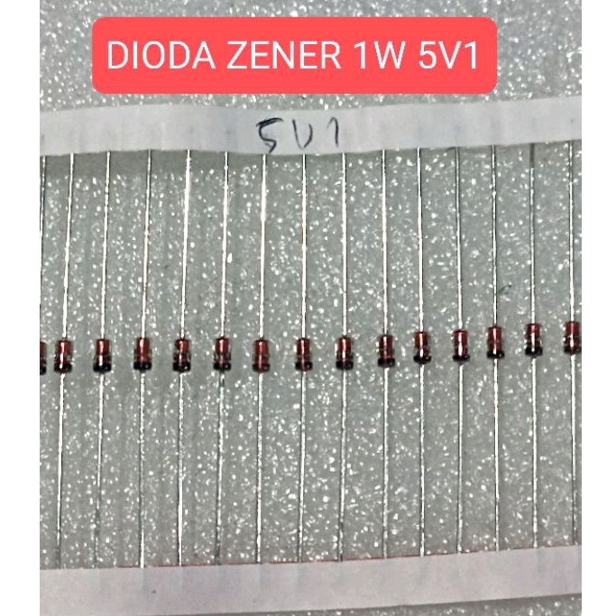 Jual DIODA ZENER 1WATT 5V1 ZENER 1 WATT 5V1 5 V 1 MIC | Shopee Indonesia