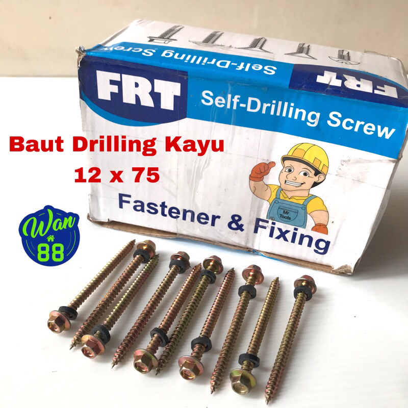 Jual Baut Drilling Kayu 12 x 75 harga per 1 pc | Shopee Indonesia