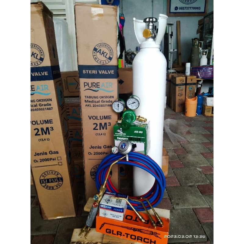 Jual Paket komplit blender las + tabung oksigen 2m3 cocok untuk las ...