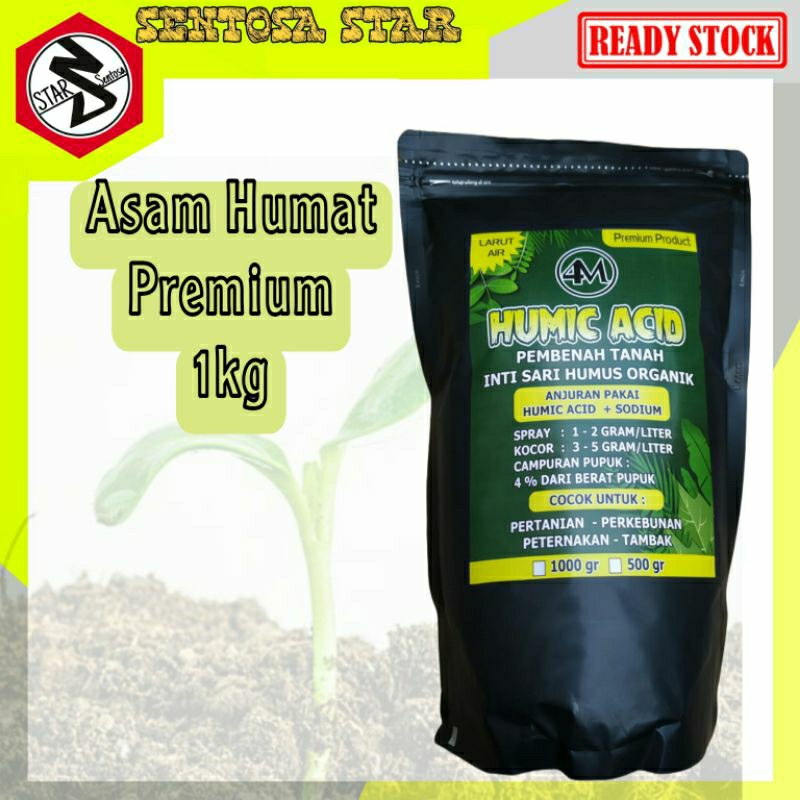 Jual Asam Humat 1kg Larut Dalam Air/ Humic Acid Original Serbuk/ Asam Humat AH-90/ Humic Acid ...