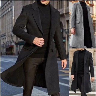 Jual PREMIUM LONG COAT TEBAL PANJANG PRIA JAS JUBAH BLAZER PRIA WANITA ...