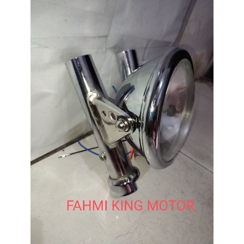 Jual HEADLAMP LAMPU DEPAN BULAT 5,75 INCI SETT BREKET NYA FOR GL 100 GL ...