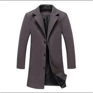 Jual PREMIUM LONG COAT TEBAL PANJANG PRIA JAS JUBAH BLAZER PRIA WANITA ...
