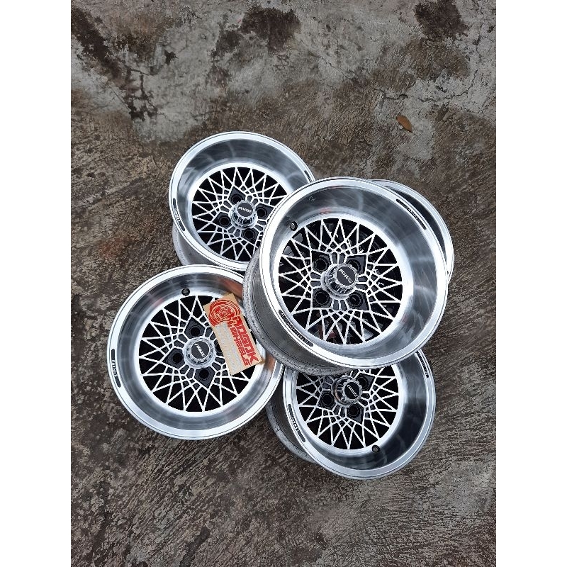 Jual velg retro r13 enmaru mesh pcd 100 | Shopee Indonesia