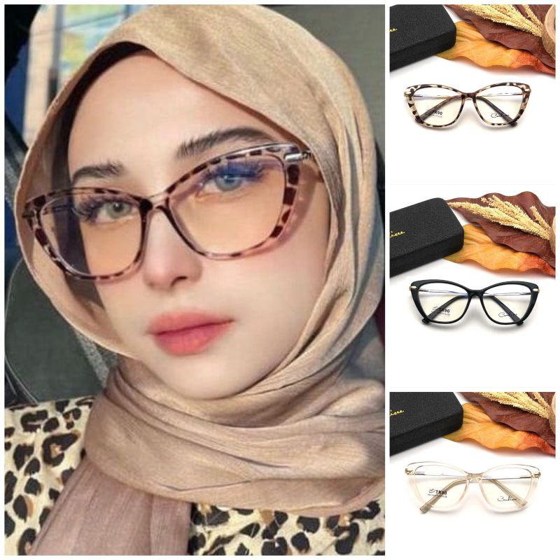 Jual kacamata wanita cat eye bisa request minus normal dan silinder ...