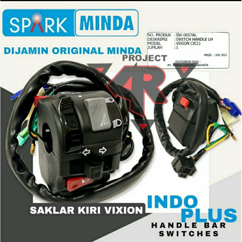 Jual SAKLAR KIRI OLD VIXION MINDA SWITCH LH ORIGINAL | Shopee Indonesia