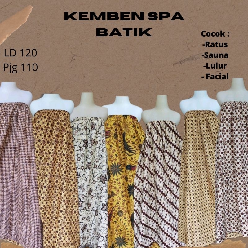 Jual Kemben Batik Baju Spa Panjang Ratus Salon Lulur siraman basahan ...