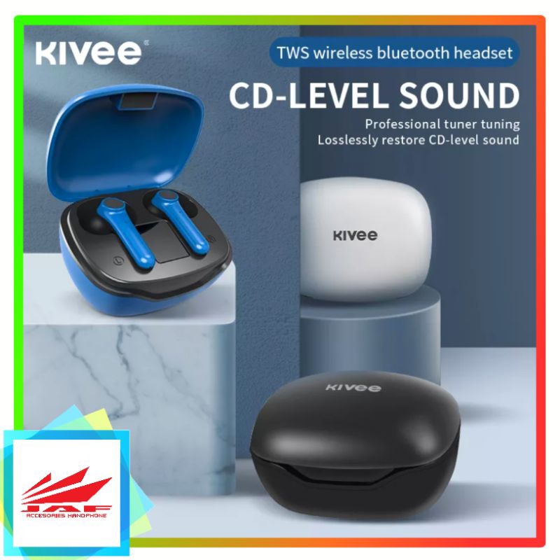 Jual KIVEE TWS Headset Bluetooth Gaming TW72 True Stereo Bass HIFI ...