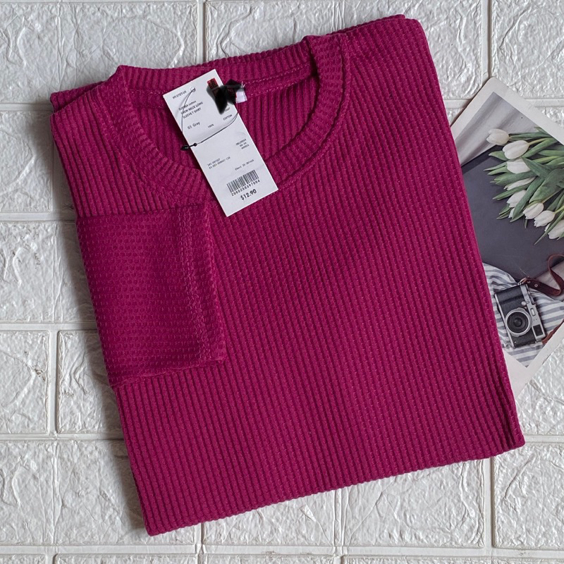 Jual Kaos Wanita Lengan Panjang Oval - Kaos Semi Tunik Waffle | Shopee ... Jual Kaos Wanita Lengan Panjang Oval - Kaos Semi Tunik Waffle | Shopee ...