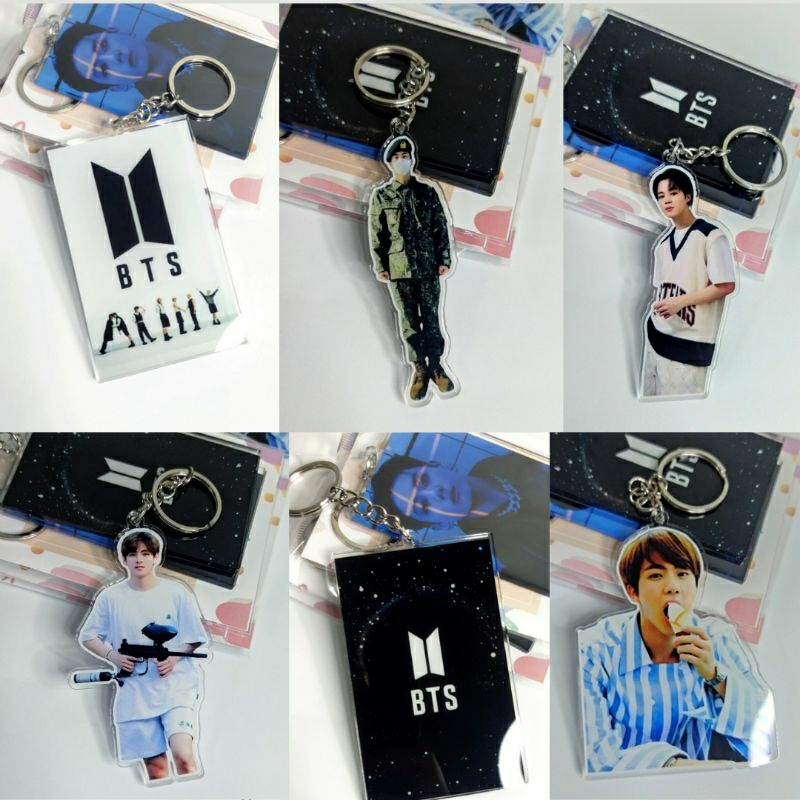 Jual Gantungan kunci BTS/Gantungan kunci akrilik/Gantungan kunci Kpop/Keychain BTS Kpop/Ganci ...