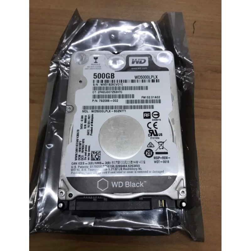 Jual Harddisk WD Black 500GB Internal Laptop Rpm 7200 | Shopee Indonesia