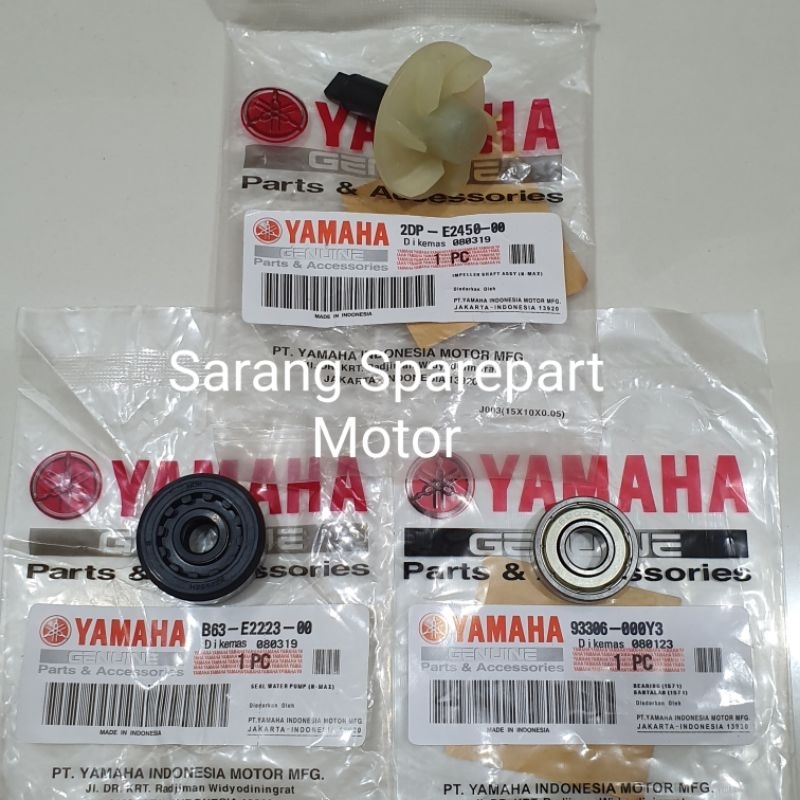 Jual Paket Kipas Waterpump + Seal + Bearing Water Pump Nmax N max Aerox | Shopee Indonesia