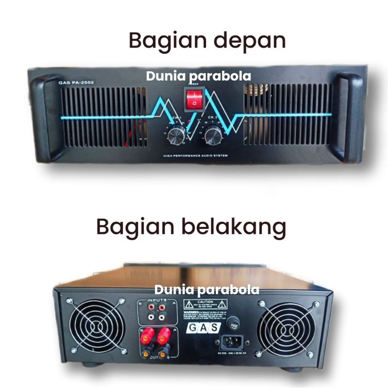 Jual Box Power Amplifier Gas PA 2502 / BOX POWER CA 12 / BOX POWER CA ...