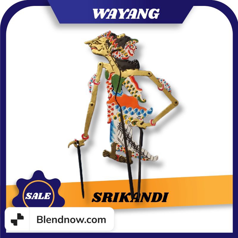 Jual SRIKANDI TOKOH WAYANG KULIT WAYANG KERTAS KARTON BAHAN DUPLEK ...