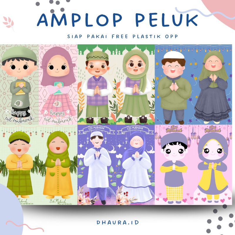 Jual Amplop Peluk/ Amplop Lebaran/ Amplop THR unik/ Amplop Viral 50pcs ...