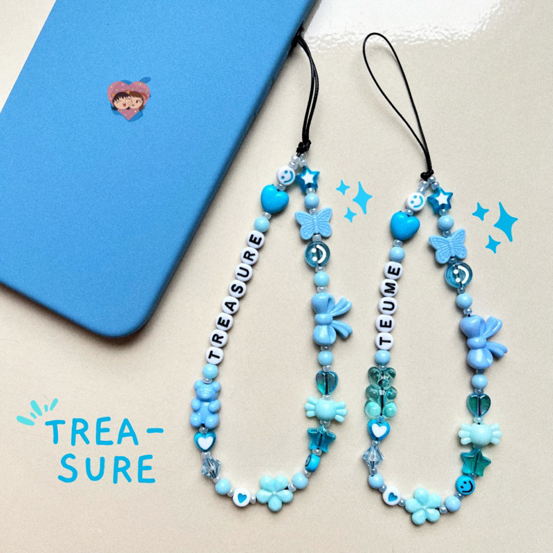 Jual TREASURE Beaded Phone Strap | Phone Strap Beads Manik Manik ...