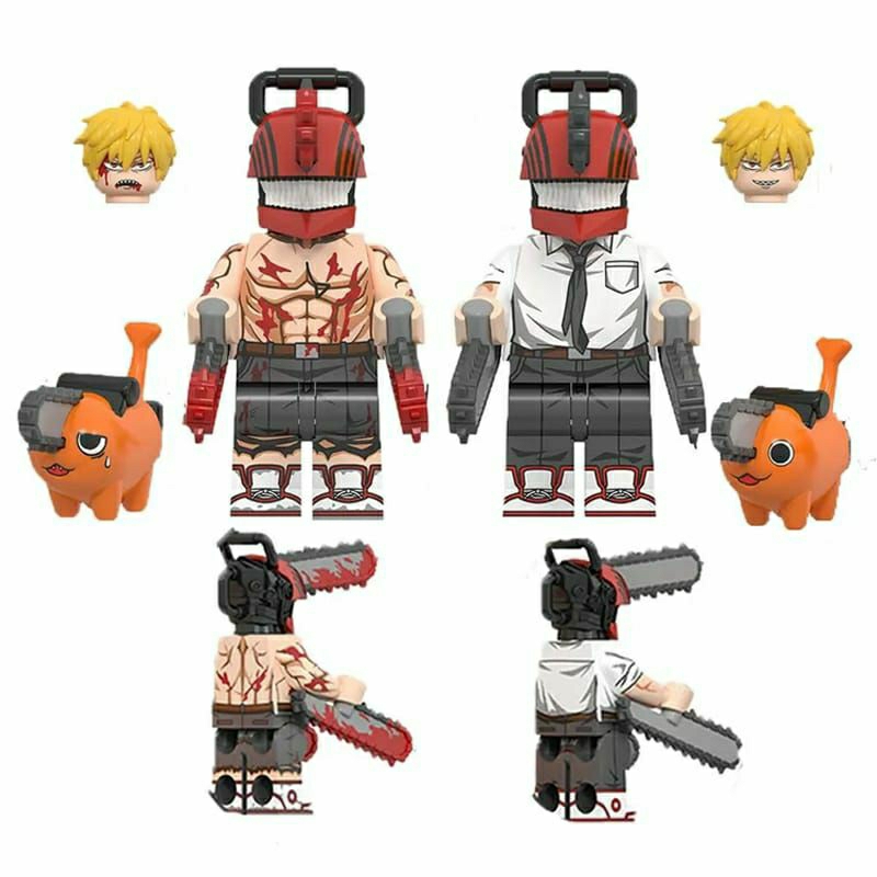 Jual mainan Lego chainsaw man anime chainsawman denji pochita power aku ...