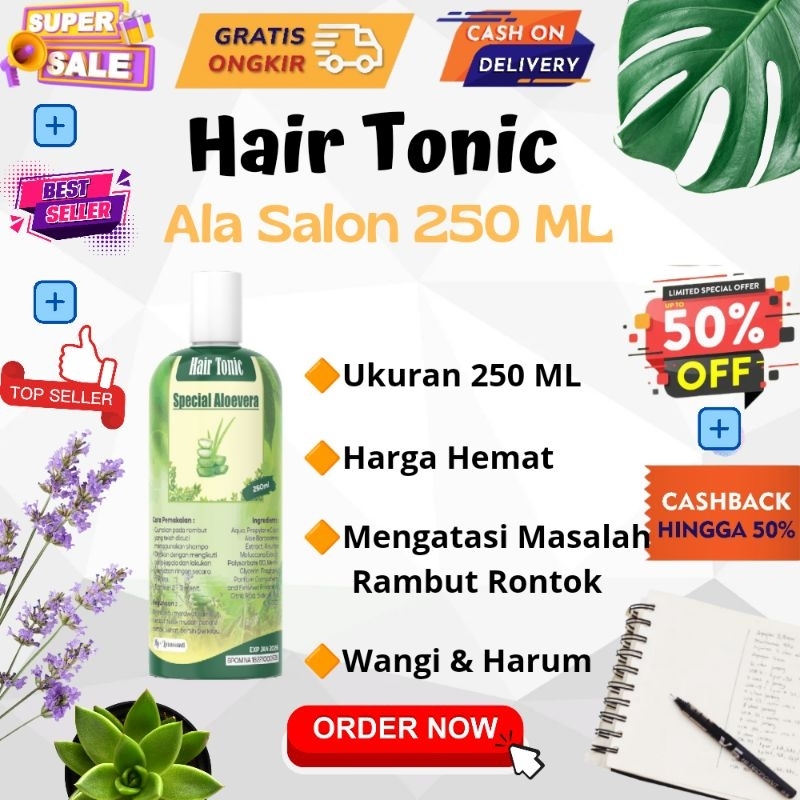 Jual HAIR TONIC SALON 250ML (BPOM) - HAIR TONIC RAMBUT RONTOK - VITAMIN ...