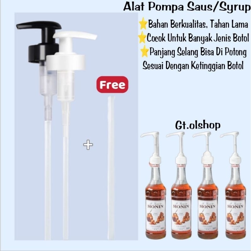 Jual Syrup pump/ pompa botol Syrup monin/pompa botol sirup monin denali ...
