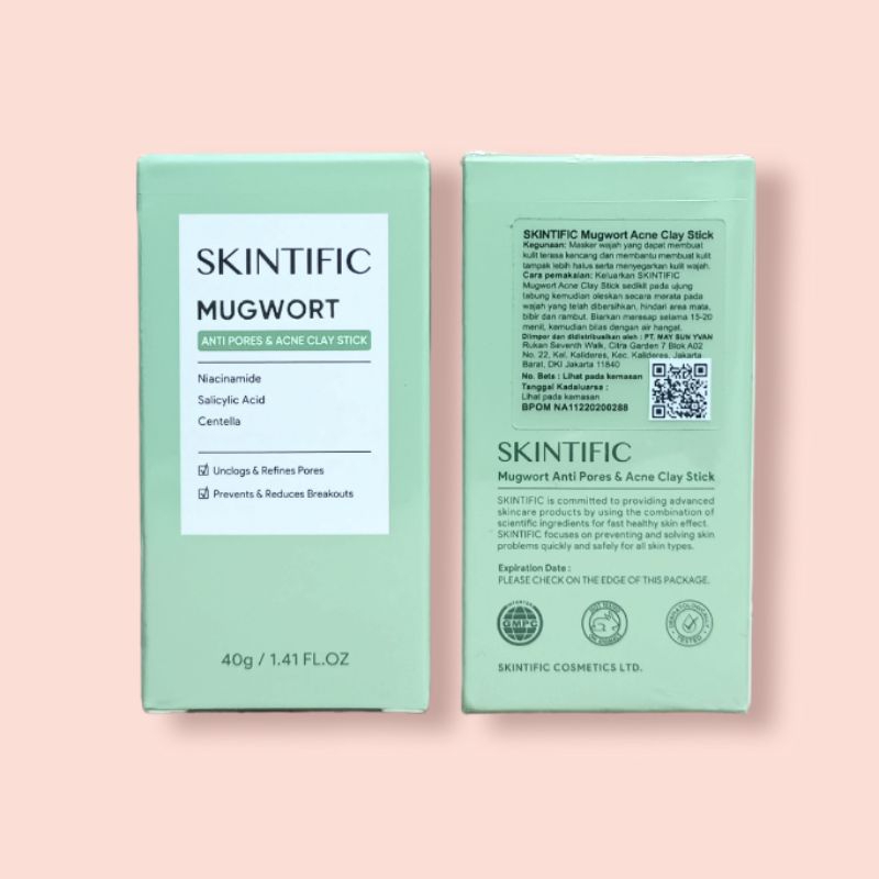 Jual Skintific Mugwort Acne Clay Stick / Masker Wajah | Shopee Indonesia