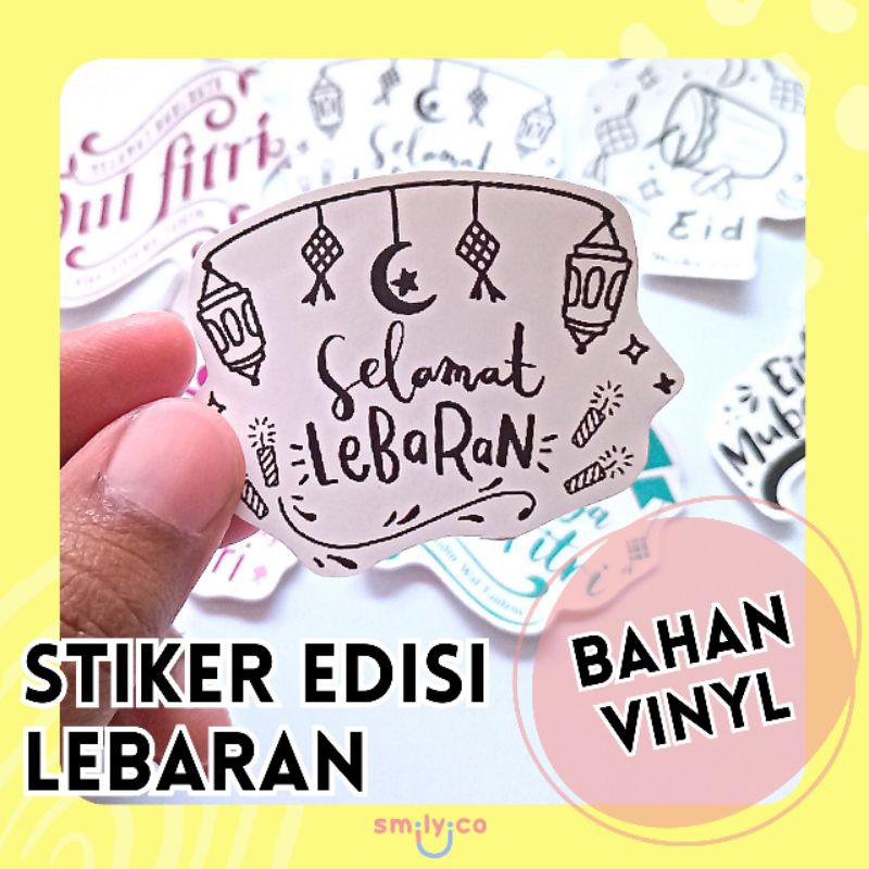 Jual Stiker Lebaran Besar/Stiker Vinyl Edisi Lebaran Idul Fitri/Stiker ...