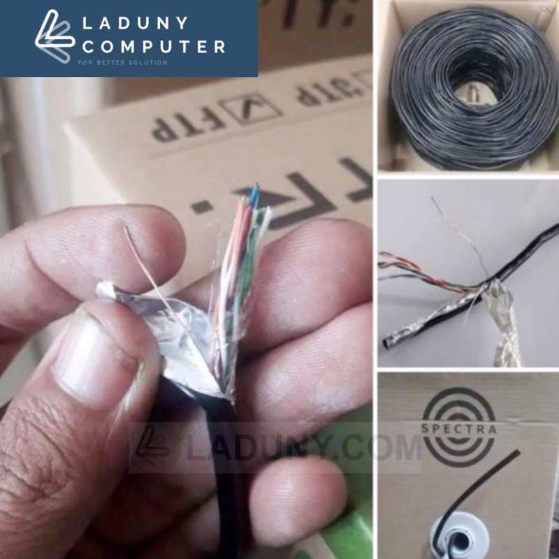 Jual Kabel LAN FTP Outdoor Spectra Hitam (meteran) | Shopee Indonesia