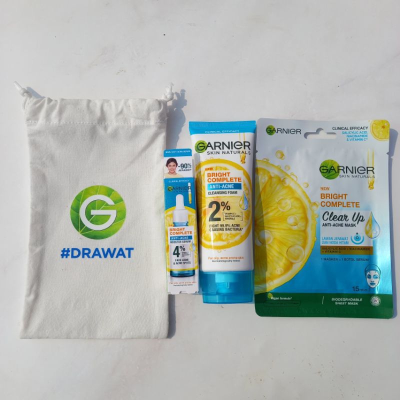 Jual Garnier Bundle Bright Complete Anti Acne | Shopee Indonesia