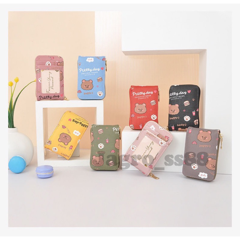 Jual Dompet motif karakter lucu dompet sleting banyak slot dompet korea ...