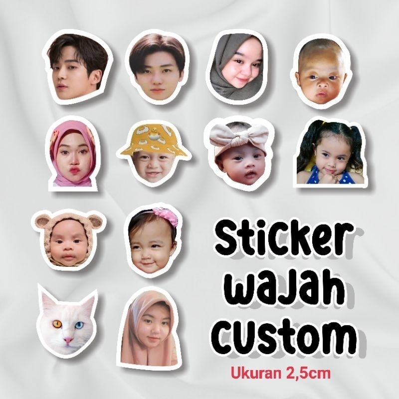 Jual STIKER WAJAH DAN TULISAN ukuran 2,5cm [BISA COD] | Shopee Indonesia